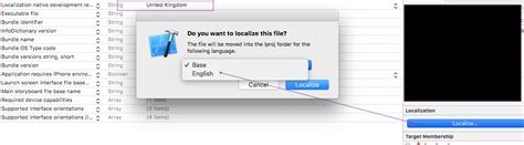 Objective C Unable To Localise A String Inside The Ios Infoplist File Stack Overflow