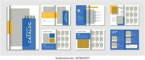 Minimalist Product Catalog Design Template Multipurpose Stock Vector