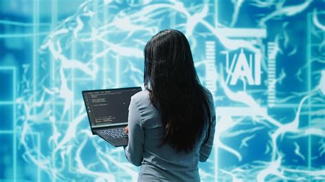 Premium Photo Computer Scientist Working On Laptop Programming