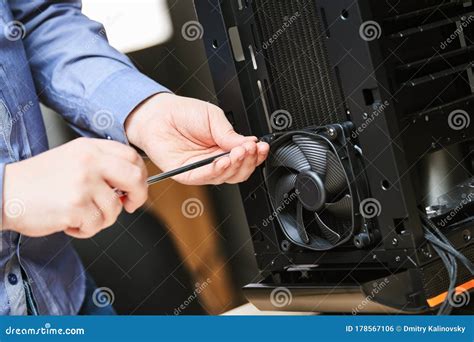 Computer Maintenance And Warranty Repair Service Stock Photo Image Of Component Configuration