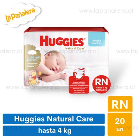 Pañal Huggies Natural Care Talla Recién Nacido Rn 20 Unidade