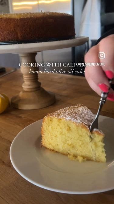 Lemon Basil Olive Oil Cake In 2024 Baking Baking Recipes Basil