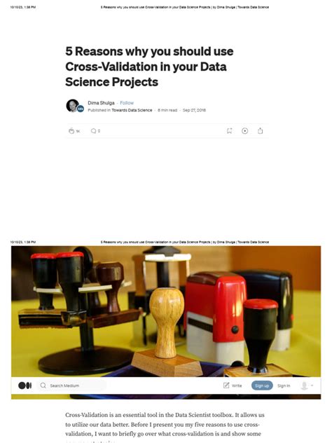 5 reasons why you should use cross validation in your data science