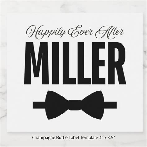 Champagne Wedding Favor Bottle Label Template Editable Mini Champagne Sticker Customizable Wine