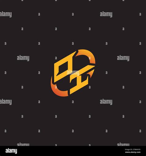 Io Combination Letter Unique Initials Logo Esport For Gaming Team Youtube Twitch Stock Vector