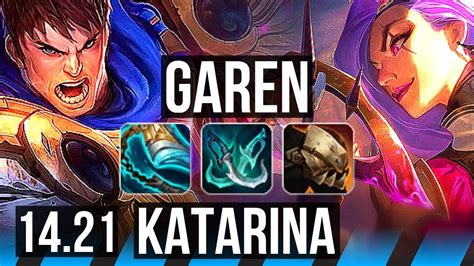 Garen Vs Katarina Mid 1215 Legendary Euw Master 1421 Youtube