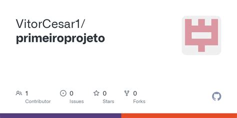 Github Vitorcesar Primeiroprojeto
