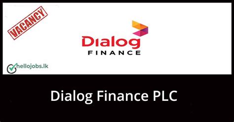 Job Vacancy In Sri Lankacustomer Service Officer Dialog Finance Plc