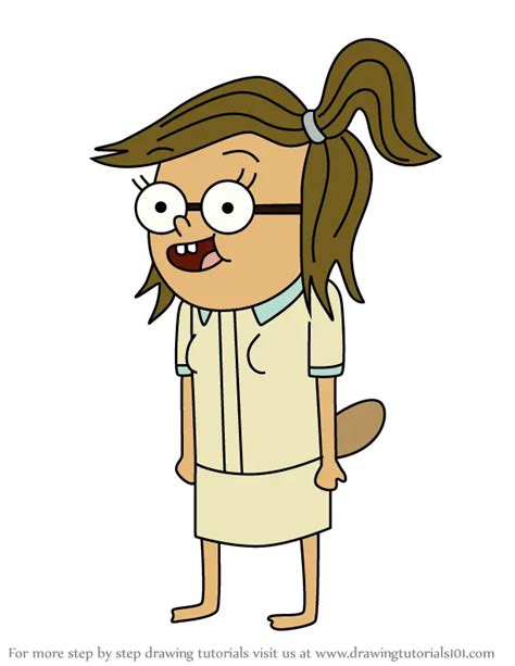 How To Draw Eileen Roberts From Regular Show Regular Show Step By