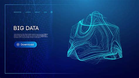 Futuristic Vector Illustration Of Blockchain Technology Background With