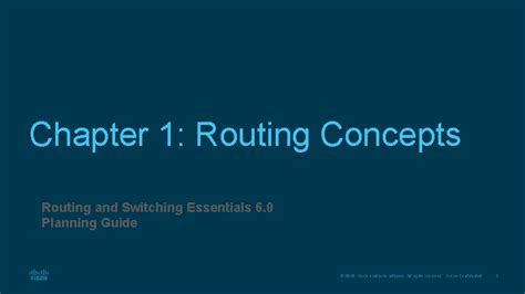 Chapter 1 Routing Concepts Instructor Materials Ccna Routing