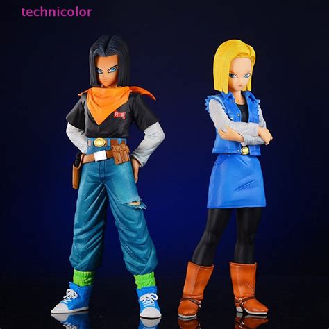 [technicolor] ใหม่ พร้อมส่ง ฟิกเกอร์ Pvc อนิเมะ Dragon Ball Z Android 17 18 ขนาด 24 ซม Shopee