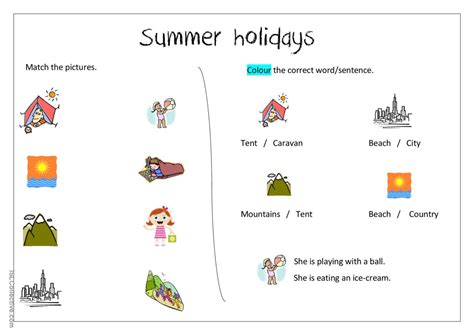 holidays worksheets