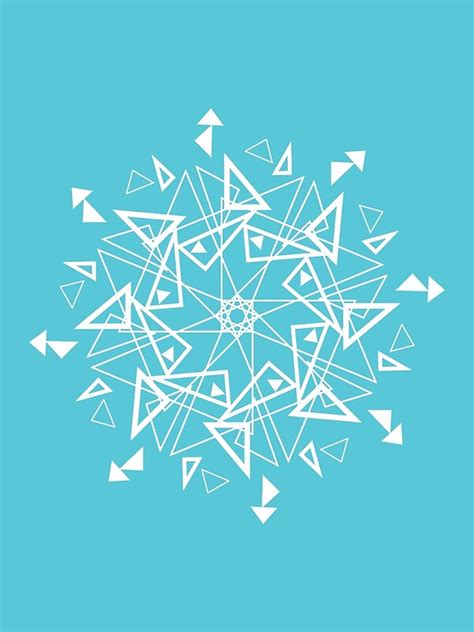 Snowflake Triangles By Lady Lovebird Redbubble