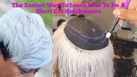 The Easiest Way To Learn How To Do A Short Cut Quickweave Youtube