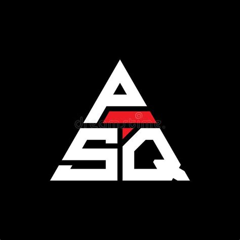 Psq Triangle Letter Logo Design With Triangle Shape Psq Triangle Logo