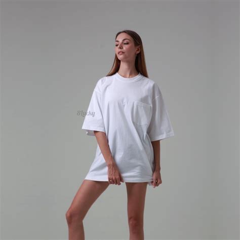 Jual Wfl Kaos Polos Oversize Pocket Kantong Saku White Putih Unisex