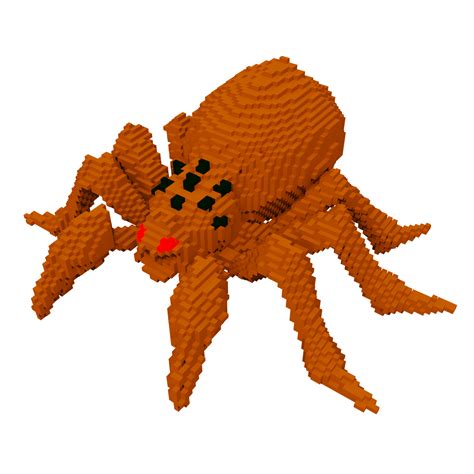 Kritrim Vault Spider Voxel 3d Model