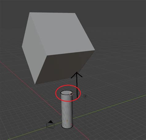 Modeling Align Vertices From Top Of The Cylinder To A Cube Surface At Angle Without Using A