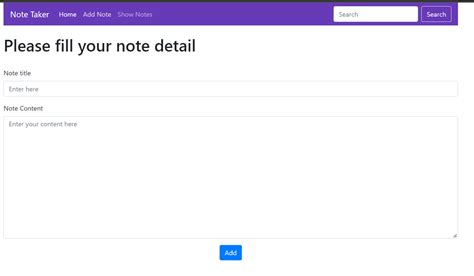 Github Prajapatisaudagar421 Note Taker
