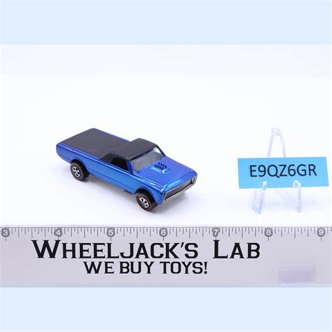 Custom Fleetside Spectraflame Blue Hot Wheels Mattel Vintage 1968