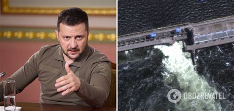 Каховська ГЕС підрив Зеленський розповів про наслідки підриву Каховської ГЕС Oboz Ua