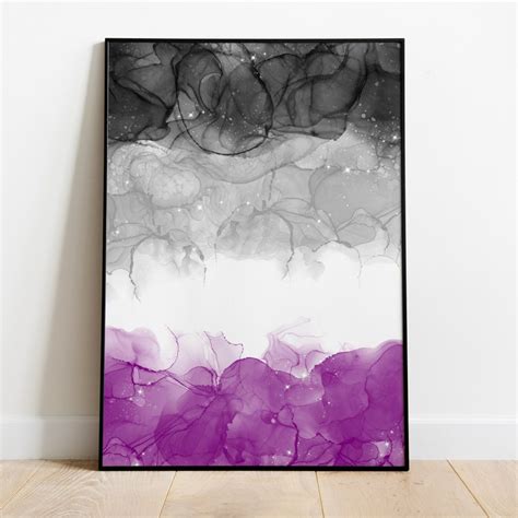 Asexual Subtle Art Print Asexual Wall Art Poster Asexual Painting
