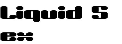 Liquid Sex In Use Fonts In Use