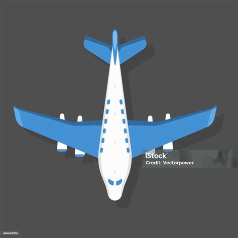 벡터 블루 비행기 그림 평면도 및 항공기 교통 여행 방법 디자인 여행 개체 경관에 대한 스톡 벡터 아트 및 기타 이미지 경관 관광 교통수단 Istock
