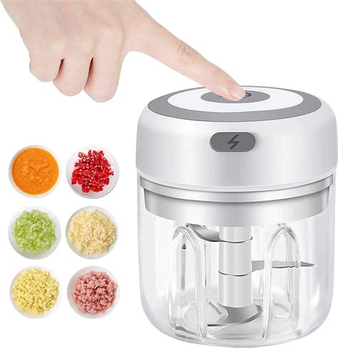 Mini Chopper El Trico De Alho Moedor De Carne USB M Quina De Espremer