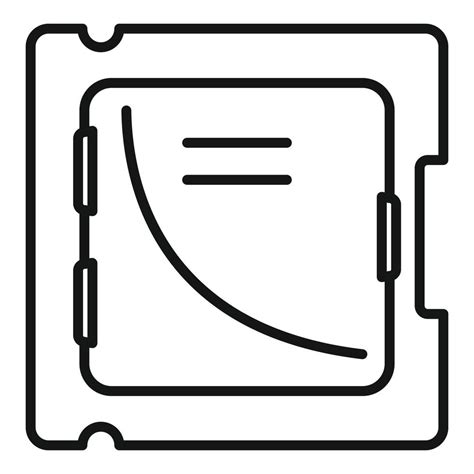 Processor Cpu Icon Outline Vector Chip Cpu 15109216 Vector Art At Vecteezy