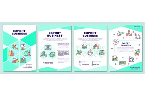 Export Business Brochure Template Brochure Templates ~ Creative Market