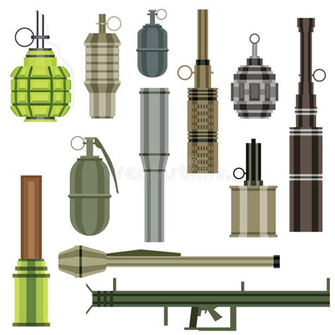 Sistema De La Granada Arma Militar Lanzagranadas Aislado En El Fondo