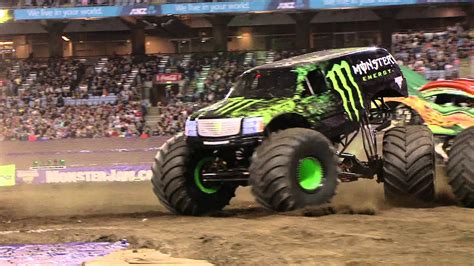 Monster Jam Truck Monster Energy Freestyle Run Sydney ANZ Stadium