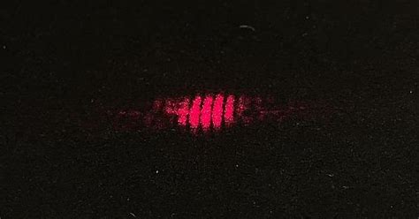 Diffraction Experiment Done With A Few Post It Notes And A Laser