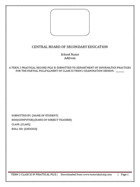 Term 2 Xi Ip Practical File Pdf