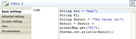Configuring The Tsetglobalvar Component Talend Components Help