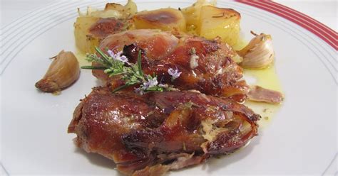Les Receptes Del Miquel Codillo Al Horno Con Patatas Y Cebolla