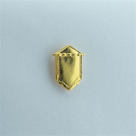 BT 200 D Pin Mini Joia Porta Estandarte Dourado Pelegrini Linha