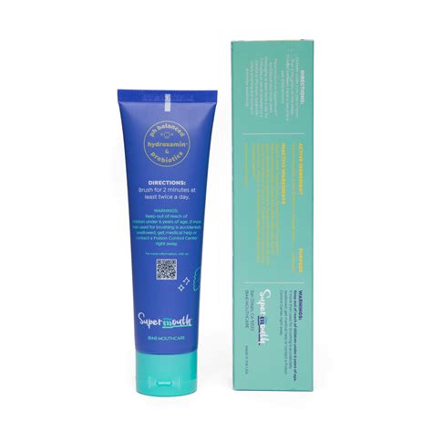 Supermouth Fluoride Toothpaste Patented Liquid Enamel Technology With