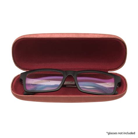 Hard Shell Brushed Eyeglass Case