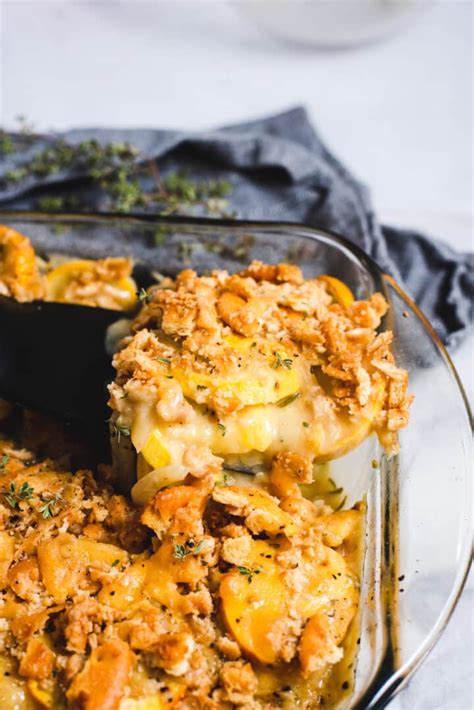 Vegan Squash Casserole Cozy Peach Kitchen