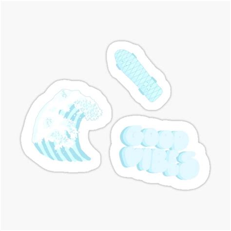 Blue Wave Pack Sticker For Sale By Blar 417 Redbubble