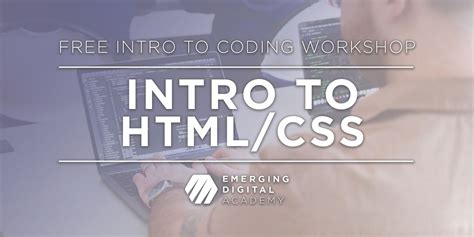 free intro to html css workshop prairie den coworking events fargo