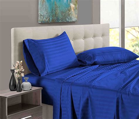 4 Piece Bed Sheet Set Hotel Luxury Bed Sheet Set Easy And Secure Fit