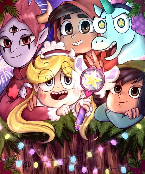 Star Y Sus Amigos En El Día Del Tronco Marco Tom Janna Star Vs Las