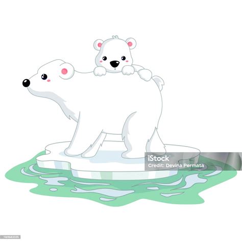 귀여운 북극곰 벡터 북극곰에 대한 스톡 벡터 아트 및 기타 이미지 북극곰 겨울 곰 Istock
