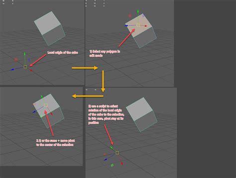 Pivotgizmolocalorigin Rotation To The Selectioncustom Script