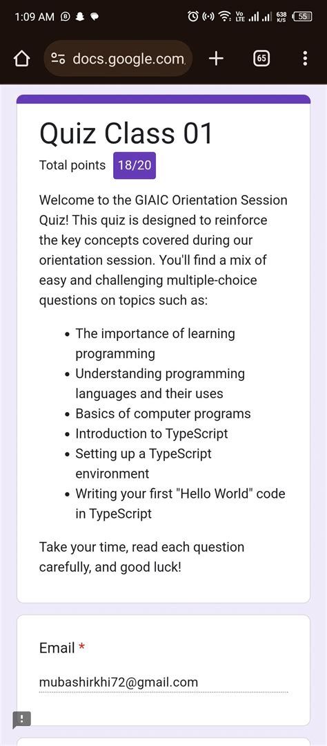 Finished Typescript Quiz With 1820 Points Muhammad Mubashir Saeedi