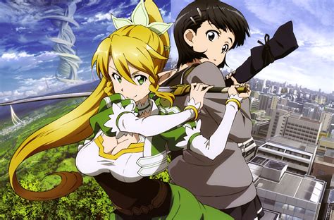 Leafa Alo Leafa Sao Kirito Sword Art Online Asuna Ani
